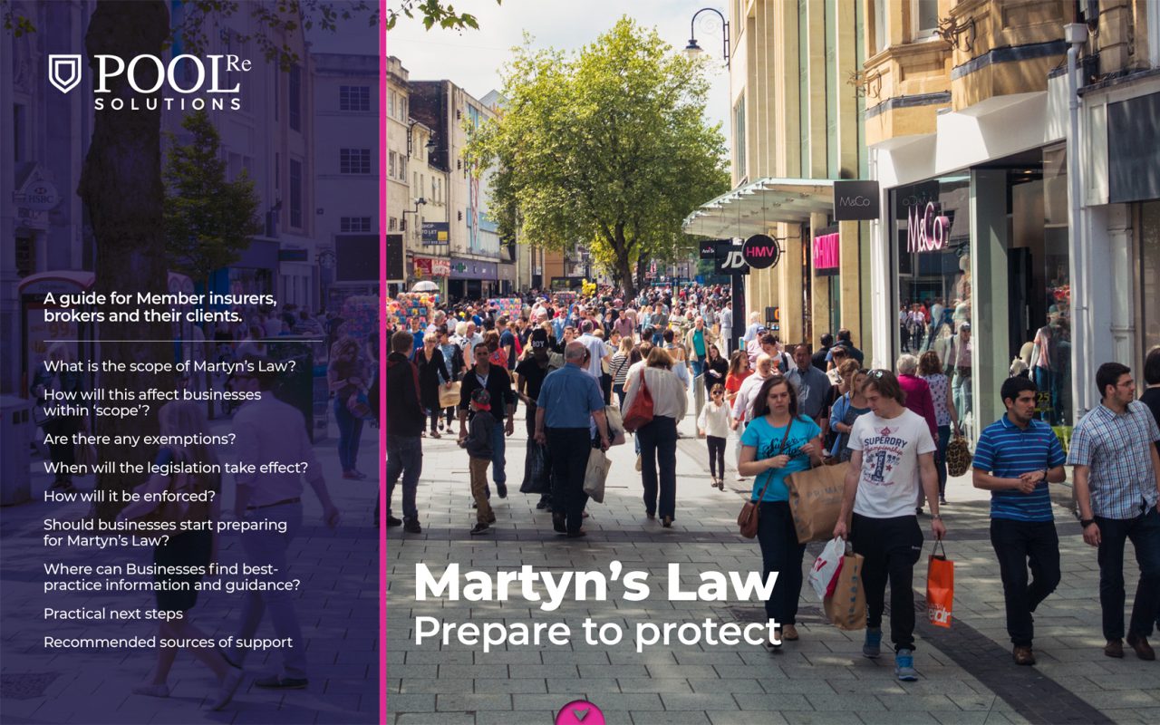 Martyn's Law - Pool Reinsurance